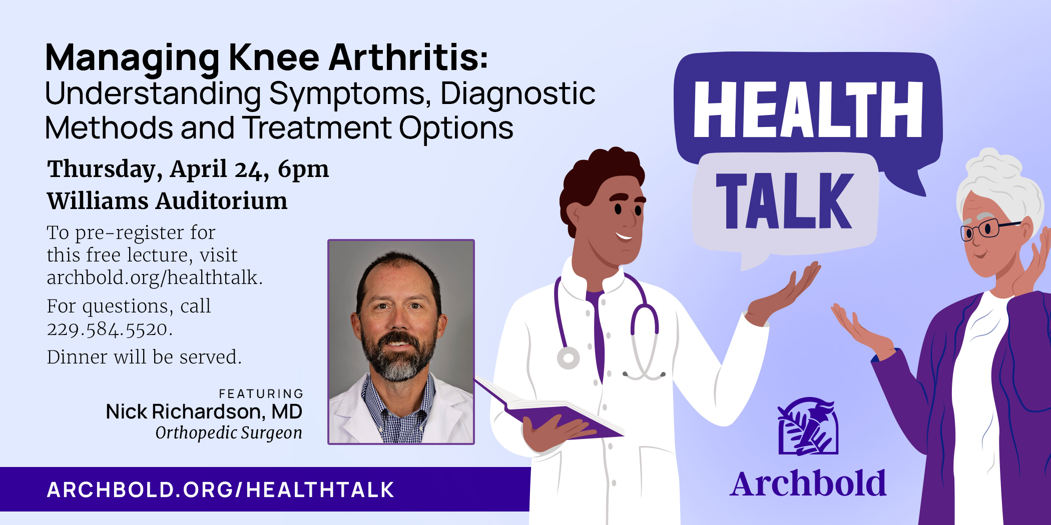 Archbold Hosts Health Talk on Knee Arthritis