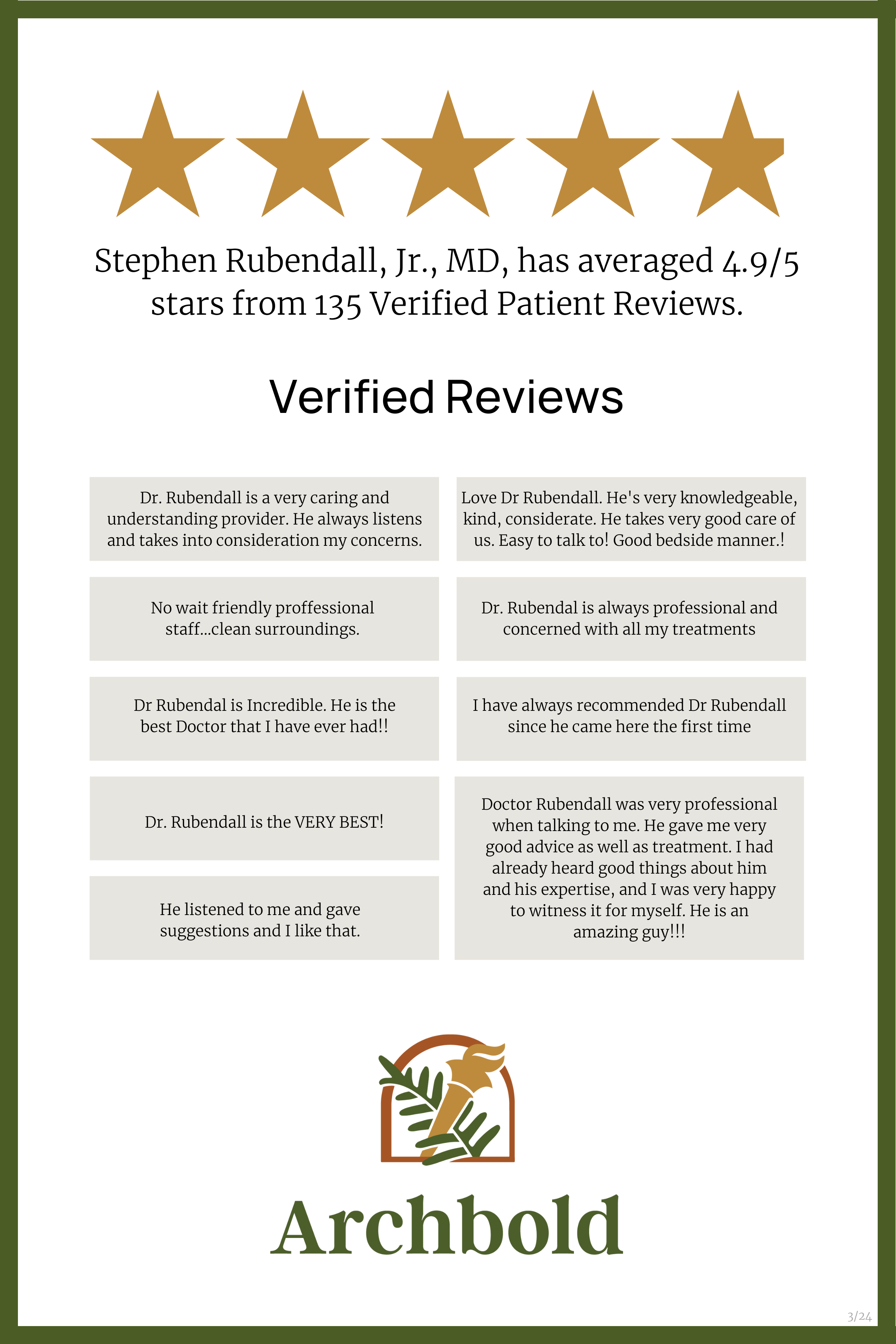 Stephen Rubendall, Jr., MD | Archbold Medical Center