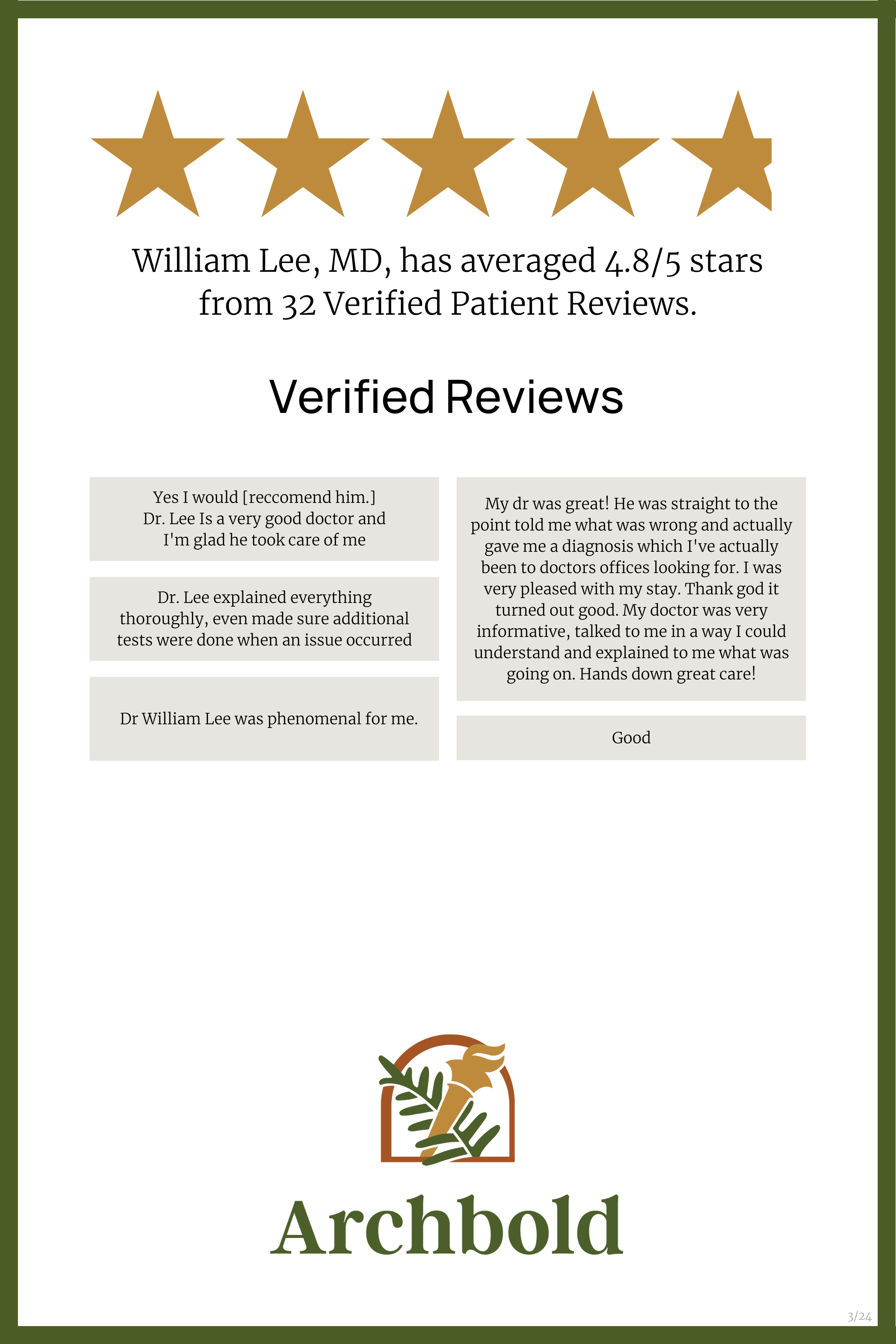 William Lee, MD | Archbold Medical Center